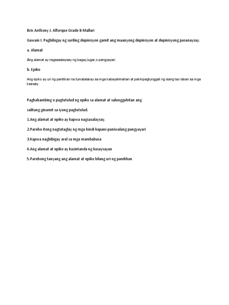 Filipino Module 5 B | PDF