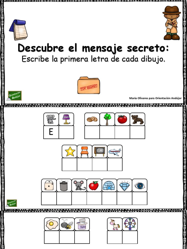 Juego Mensaje Secreto | PDF