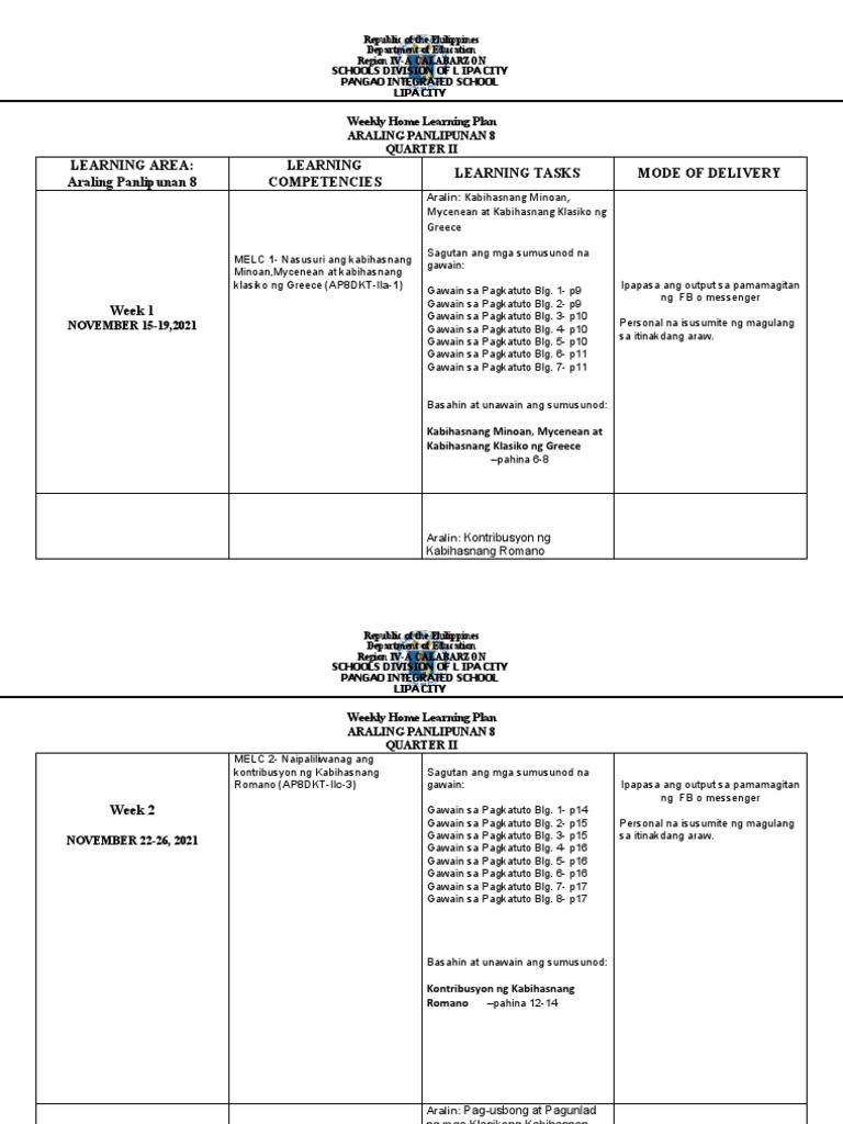 WHLP AP8 2ND QRTR | PDF