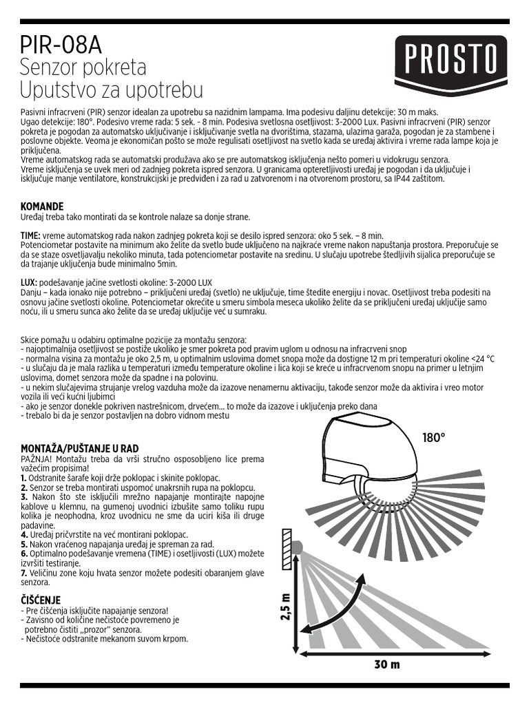 PIR Senzor | PDF