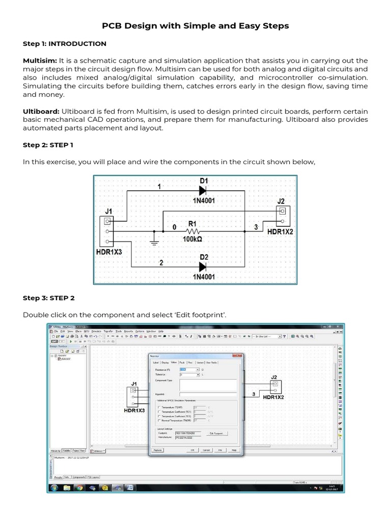1 PCB Design With Simple and Easy Steps | PDF | Printed Circuit Board | Computer Engineering