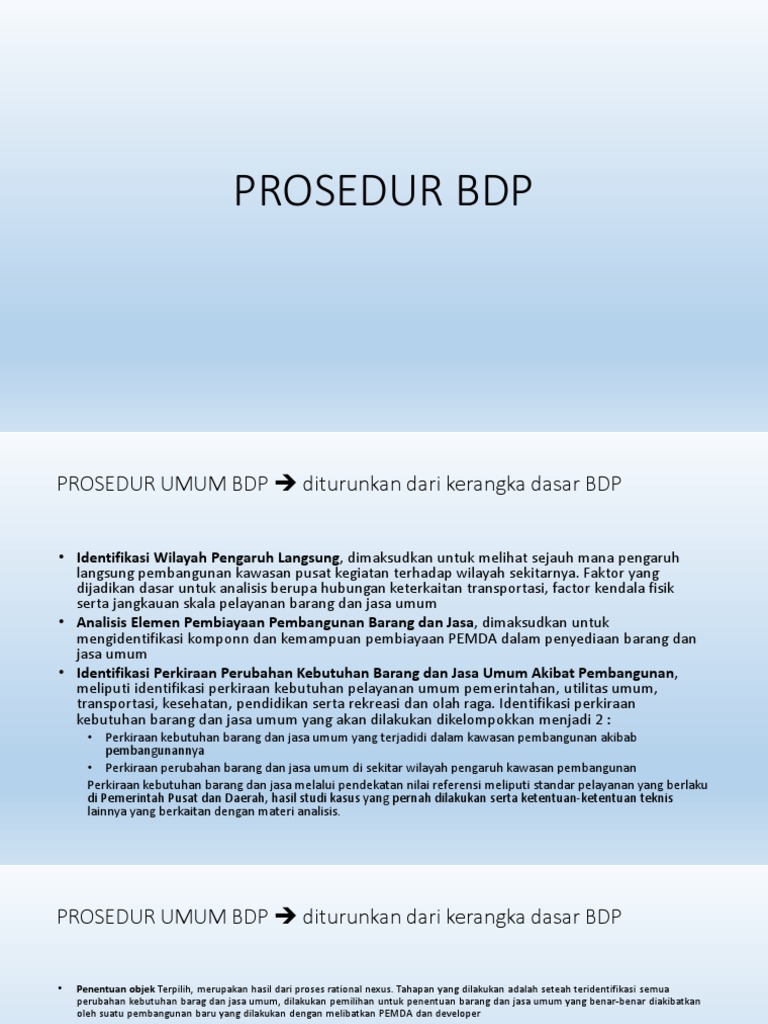 Kuliah 2 - ABDP - Prosedur BDP | PDF