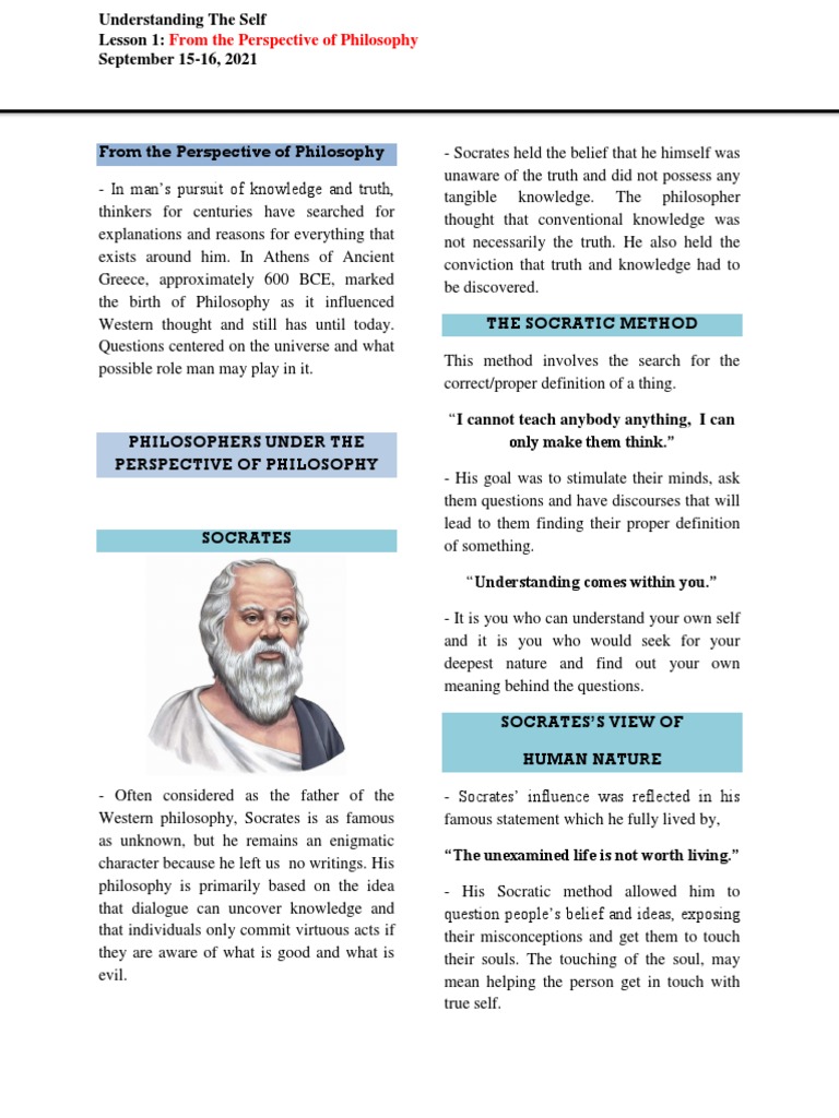 From The Perspective of Philosophy | PDF | Id | Plato