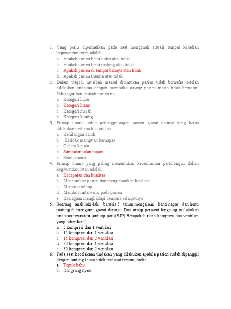 SOAL KLP Kep Gadar | PDF