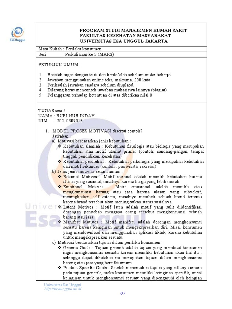 Ruri Nur Indah 202103092021 - Tugas-5 Ekb | PDF