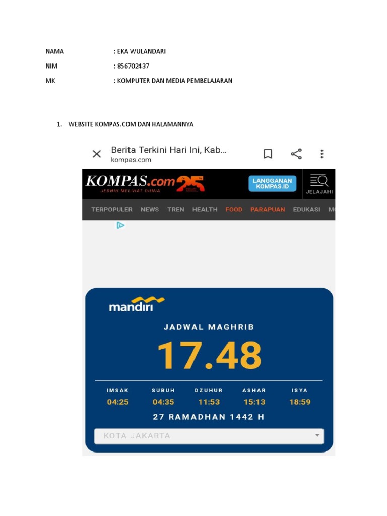 Tugas 2 Komputer Dan Media Pembelajaran | PDF