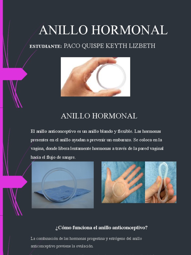 Anillo Hormonal | PDF | Control de la natalidad | Ciclo menstrual