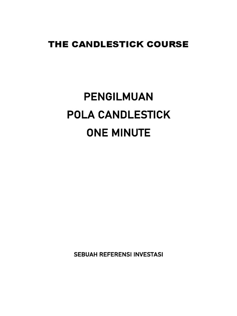 The Candlestick Course | PDF
