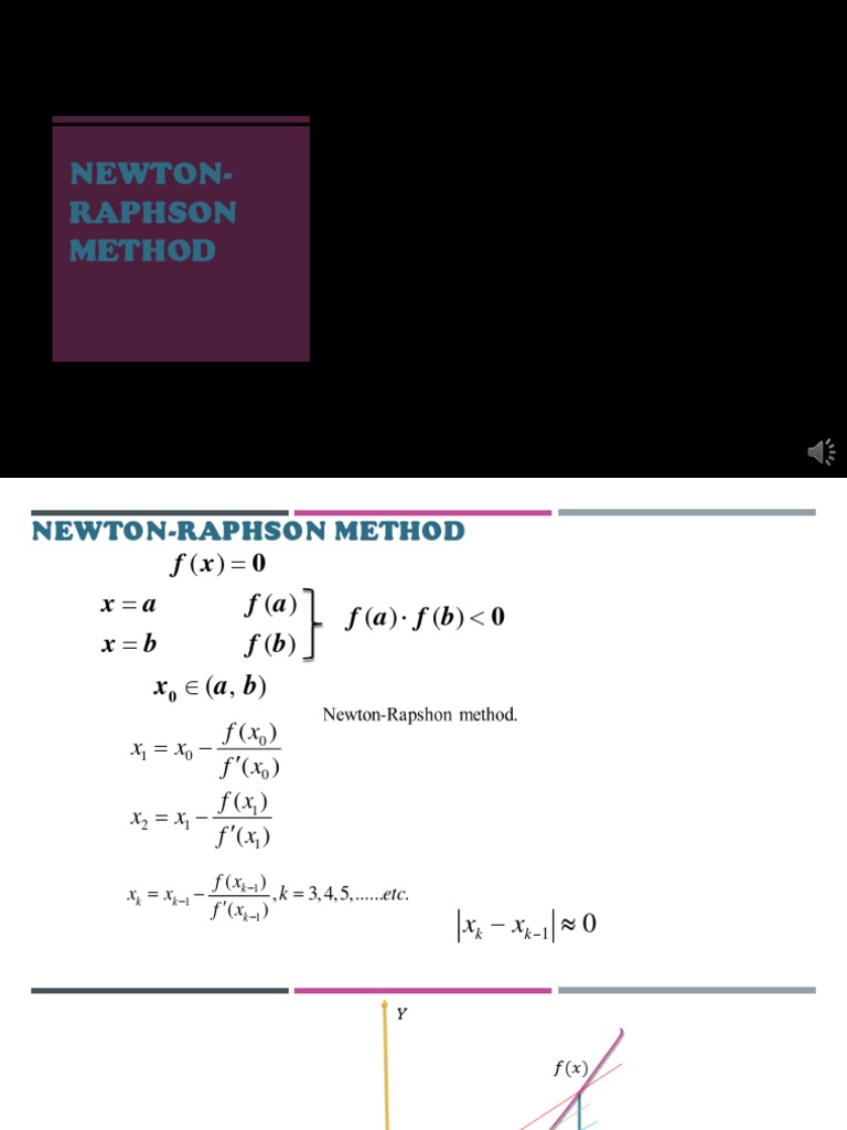 Newton-Raphson Method MAA | PDF | Trigonometric Functions | Algorithms