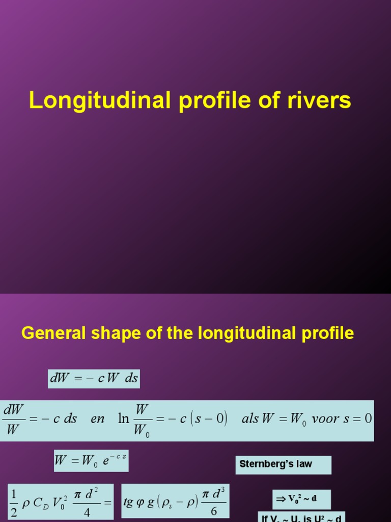 Longitudinal Profile of Rivers | PDF | River | Natural Environment