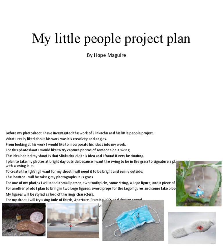 My Little People Project Plan | PDF