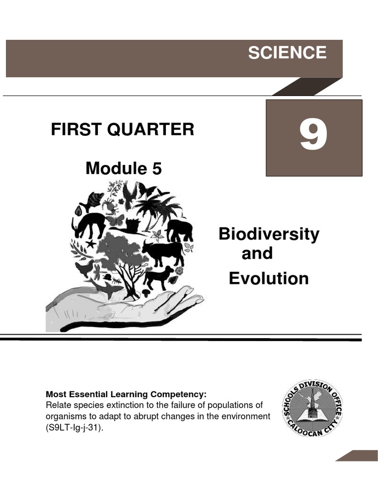 9 Science Q1 W5 | PDF | Sustainability | Habitat Destruction
