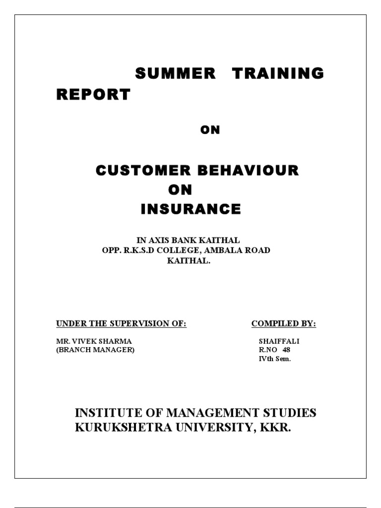 Anuj HR Consumer BHVR | PDF | Underwriting | Liability Insurance