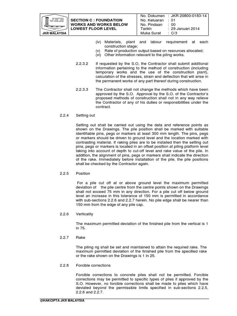 Construction Piling Guidelines | PDF | Deep Foundation