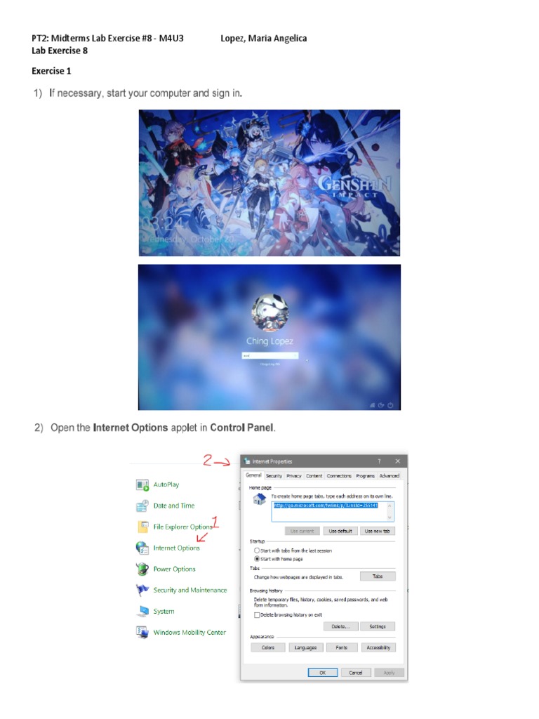 pt2 Midterms Lab Exercise 8 - M4u3 | PDF | Computers