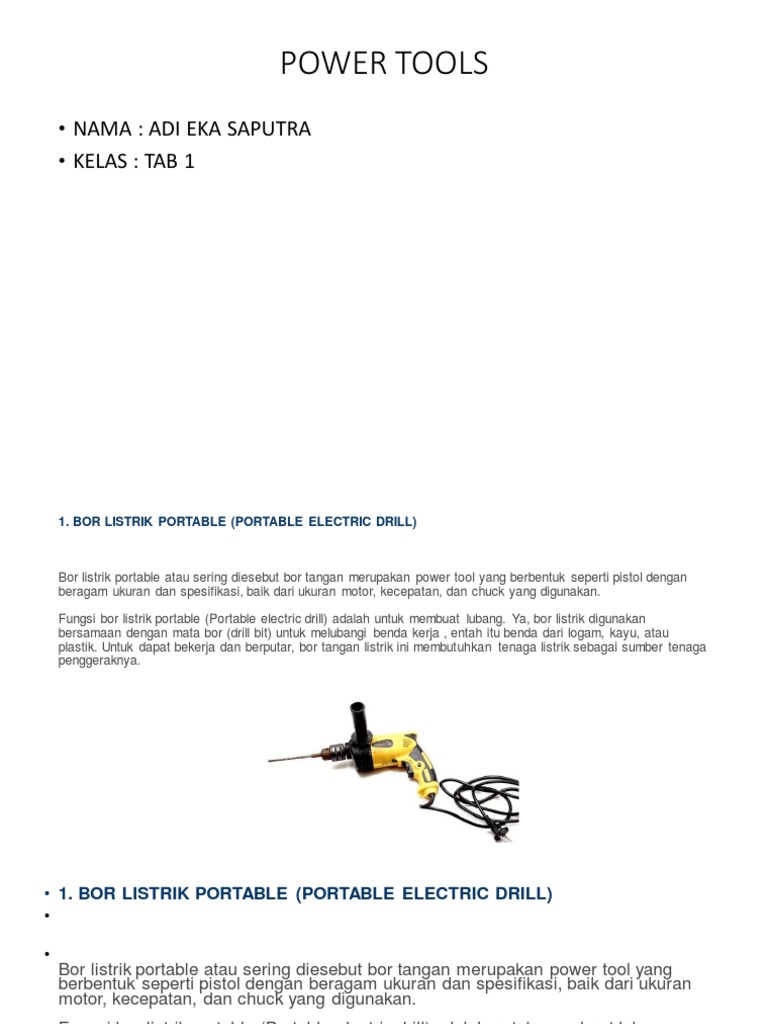 Adi Eka Power Tools | PDF | Griya & Taman | Teknologi & Rekayasa