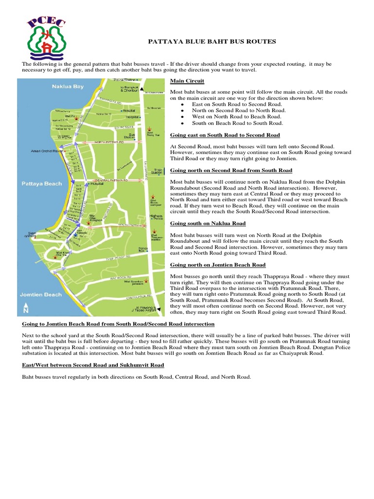 Pattaya Baht Bus Route Overview | PDF | Pattaya | Land Transport