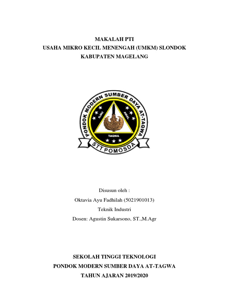 Makalah UMKM | PDF Makalah UMKM | PDF
