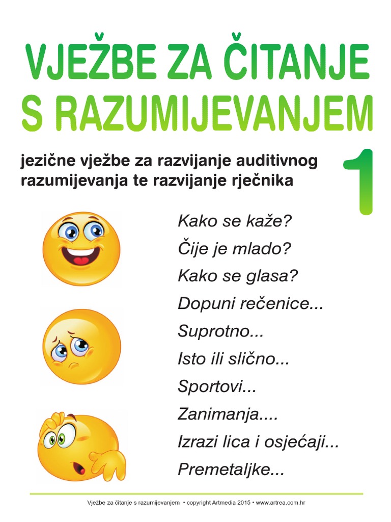Vjezbe Za Citanje 1 | PDF