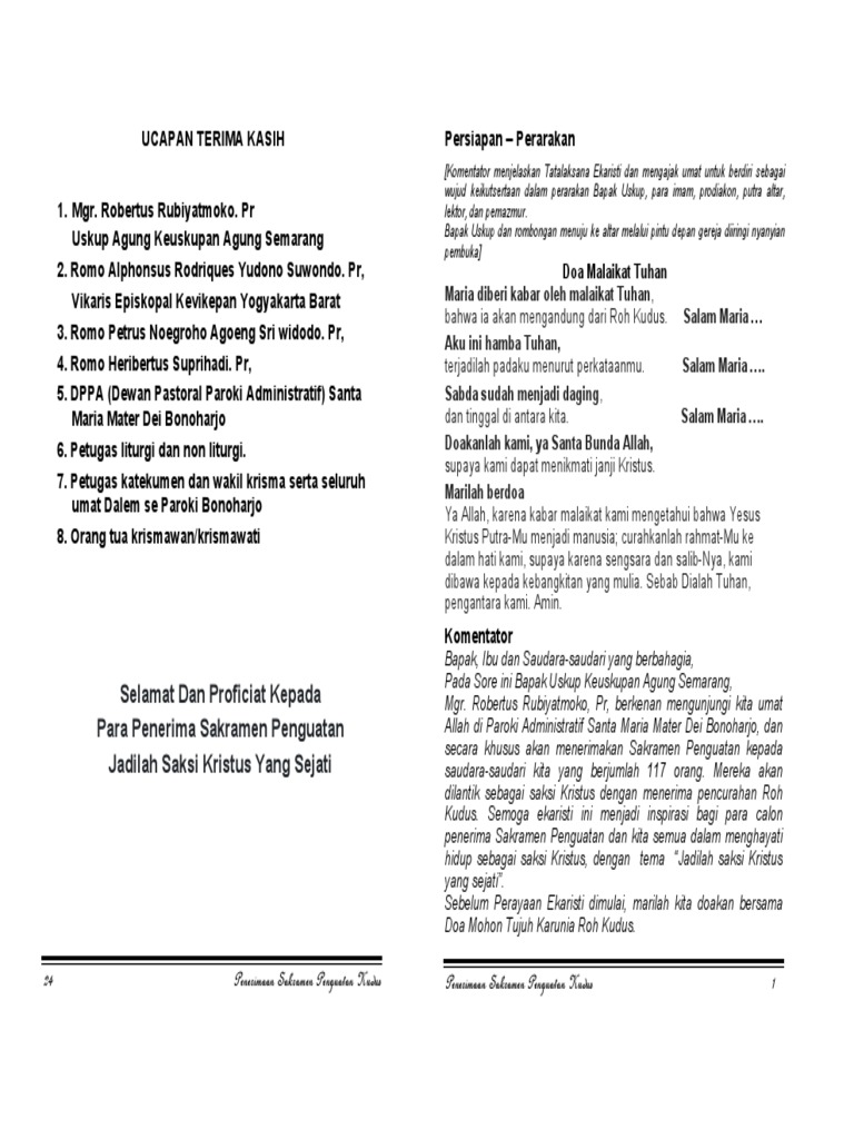 Teks Krisma 2021 | PDF