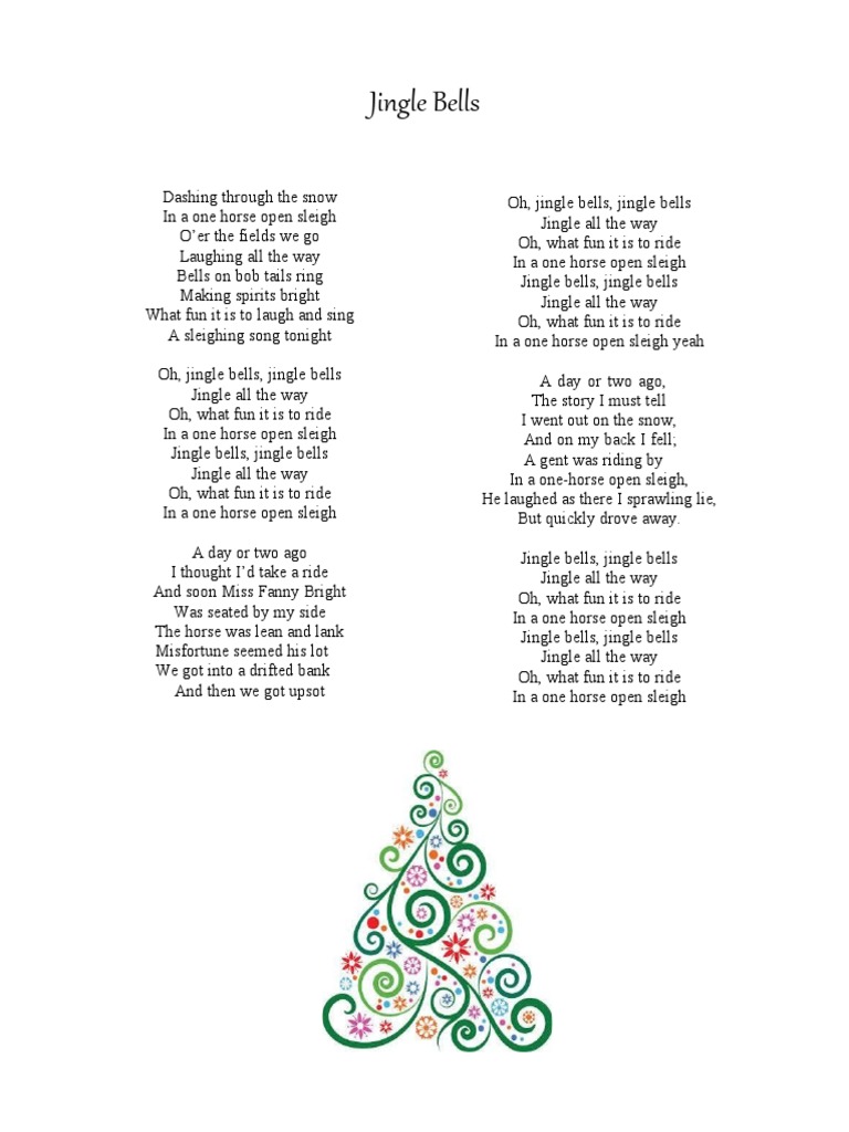 Jingle Bells Lyrics and Story | PDF