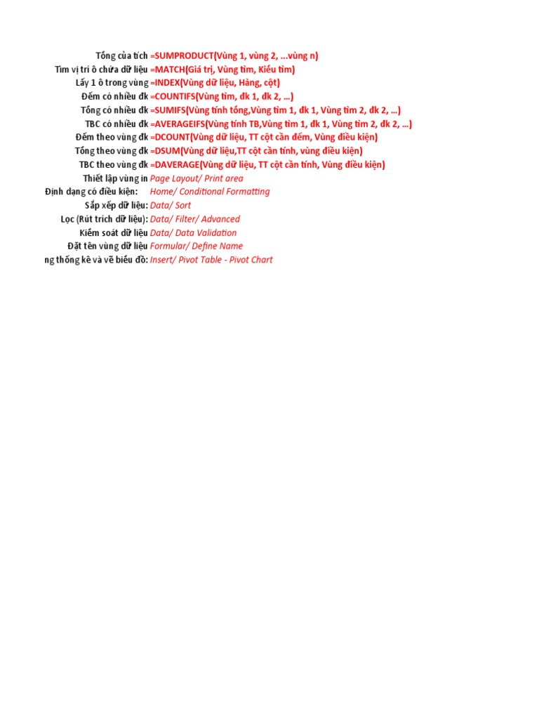 Bai Tap Excel NC | PDF