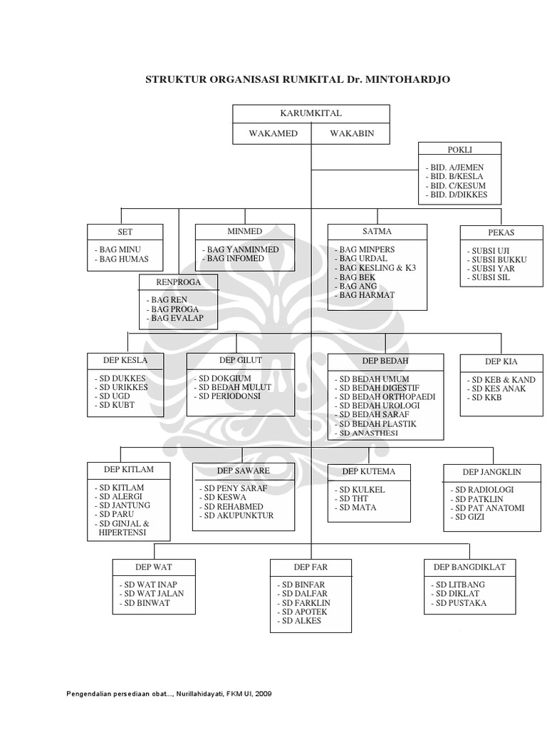 Adoc - Pub Struktur Organisasi Rumkital DR Mintohardjo | PDF