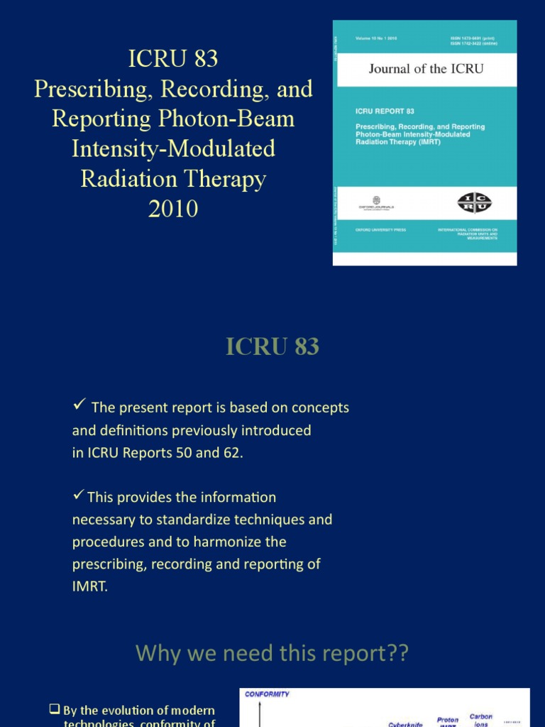 Icru 83 | PDF | Radiation Therapy | Metastasis