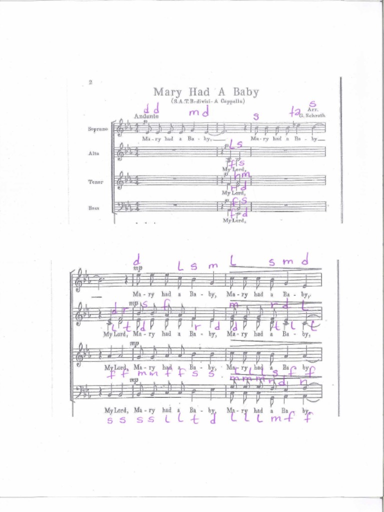 Mary Had A Baby | PDF