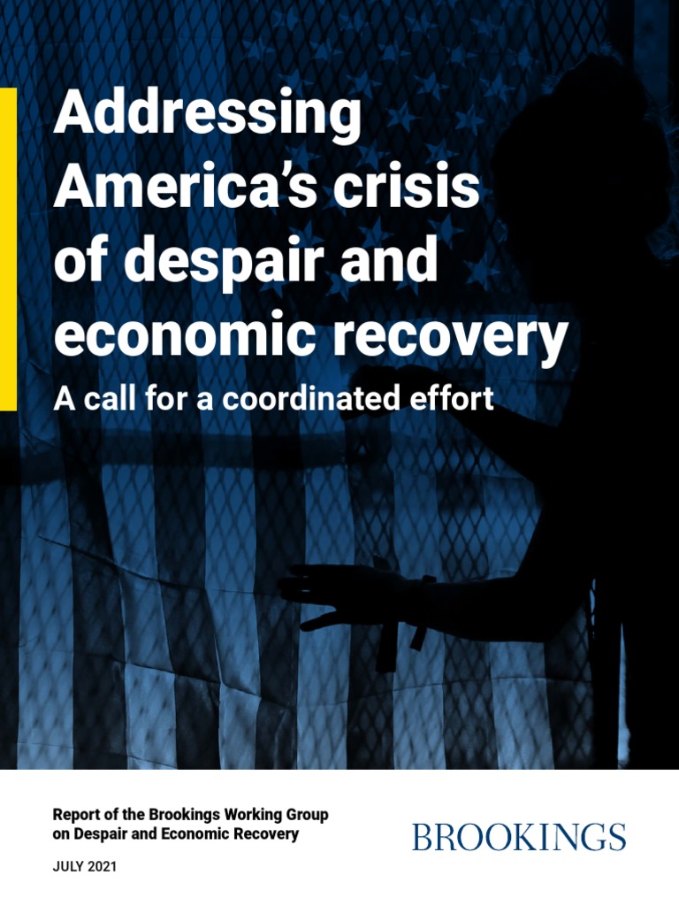 Addressing Americas Crisis Despair Economic Recovery | PDF | Mental ...