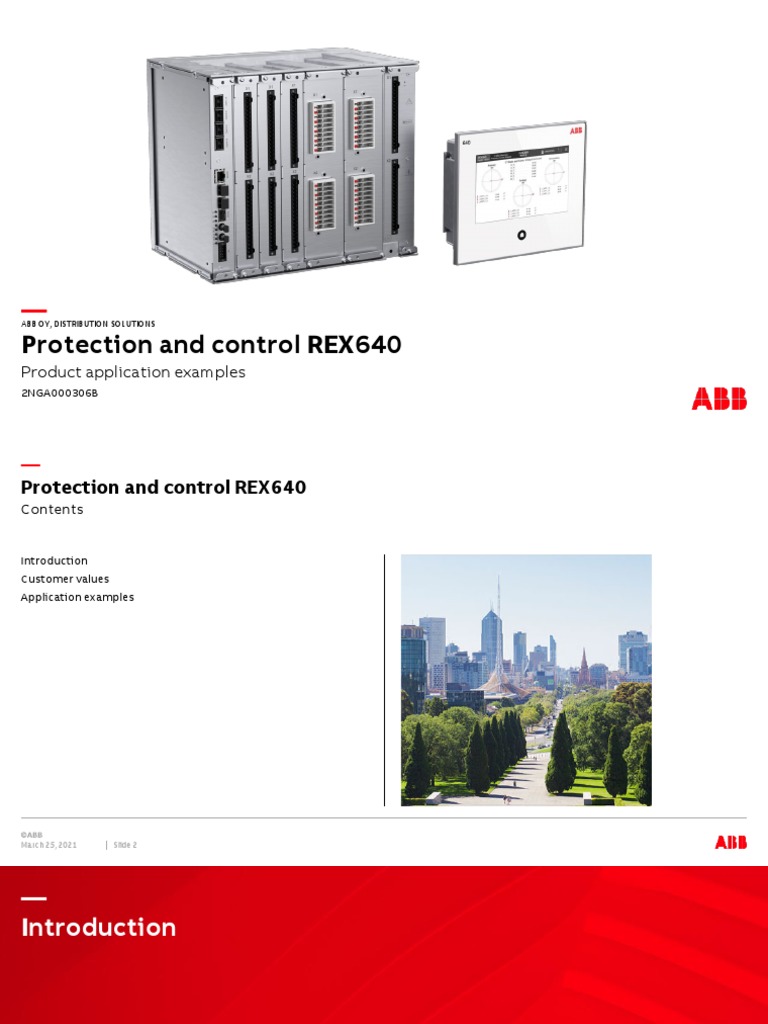 Protection and Control REX640: Product Application Examples | PDF ...