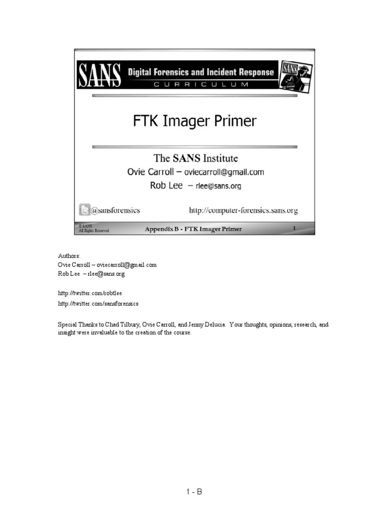 FTK Imager Primer | PDF | Computer File | Window (Computing)