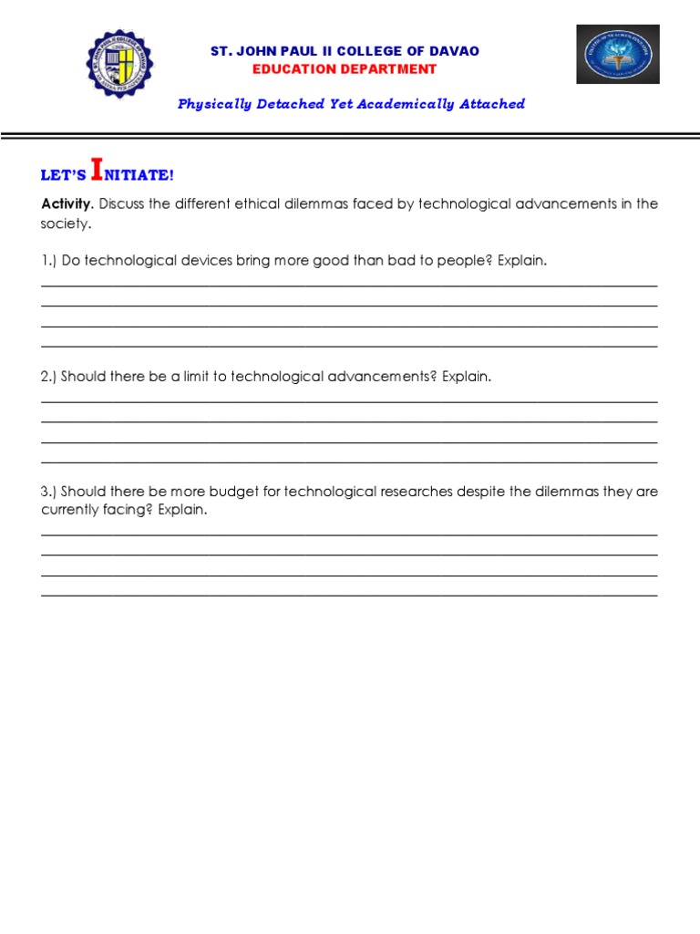 Ethical Dilemmas in Technology Education | PDF | Science | Social ...