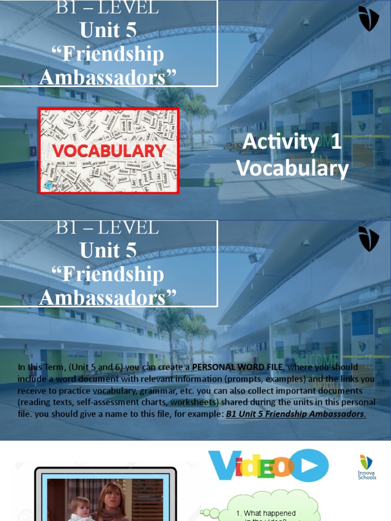 b1 - Week 1 - Activity 2 - Vocabulary PPT (Autoguardado) | Download ...