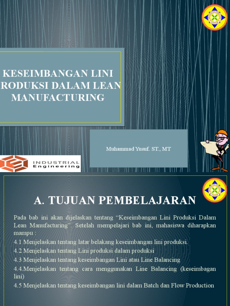 Pertemuan Ke 4 Keseimbangan Lini Produksi Dalam Lean Manufacturing | PDF