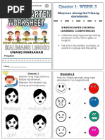 Letrang TT Kindergarten Worksheets | PDF