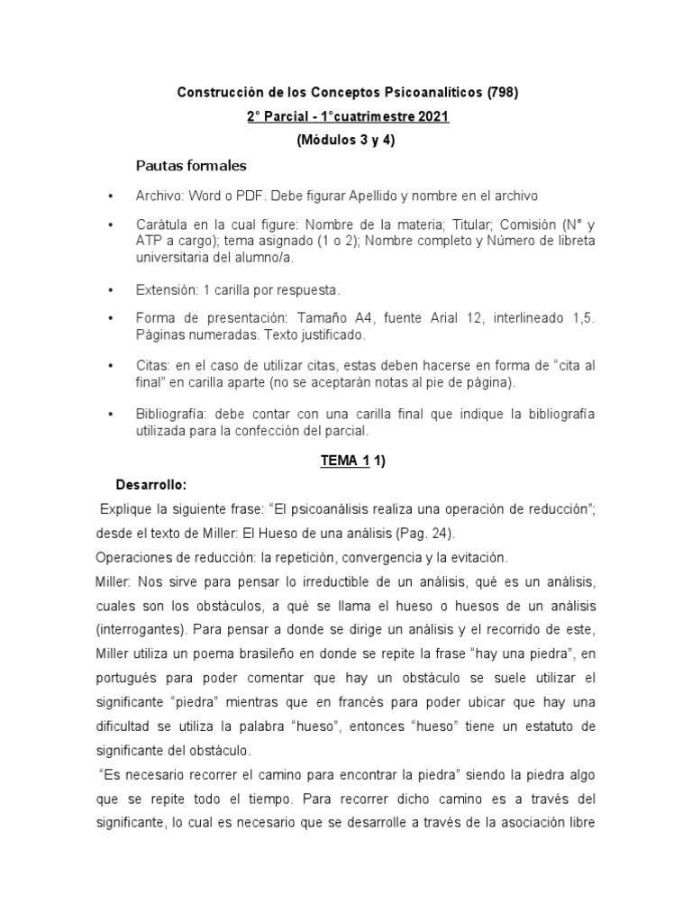 Ccp-2°parcial-Tema 1 | PDF | Sigmund Freud | Carné de identidad