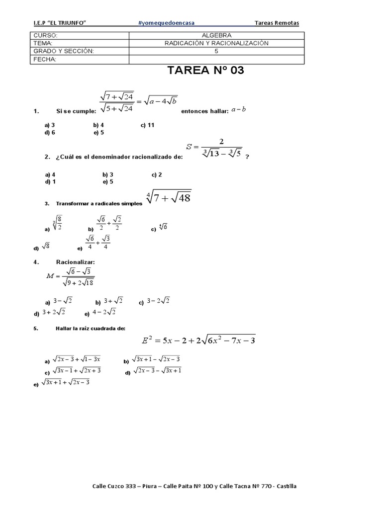Tarea de 4F | PDF