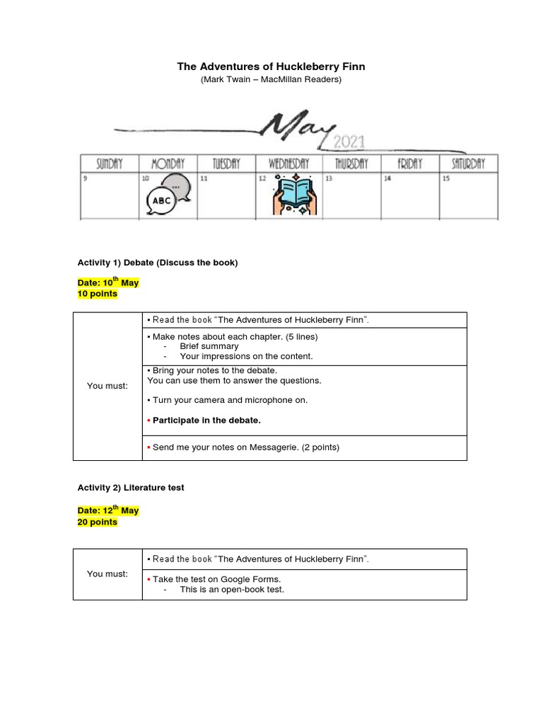 The Adventures of Huckleberry Finn | PDF