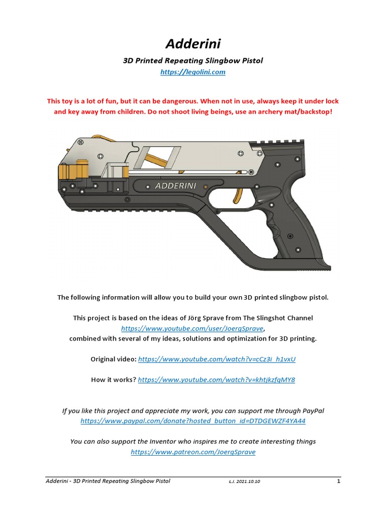 Adderini Pistol | PDF | Adhesive | Equipment