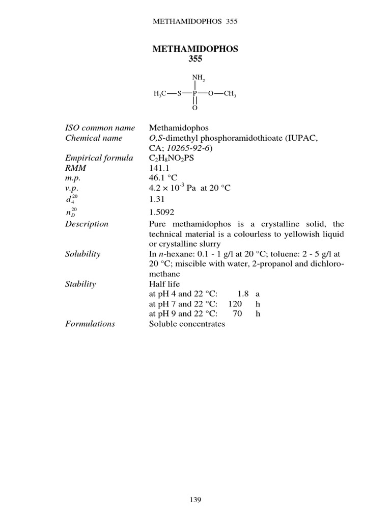 Metodo Cipac Metamidofos | PDF | Gas Chromatography | Laboratories