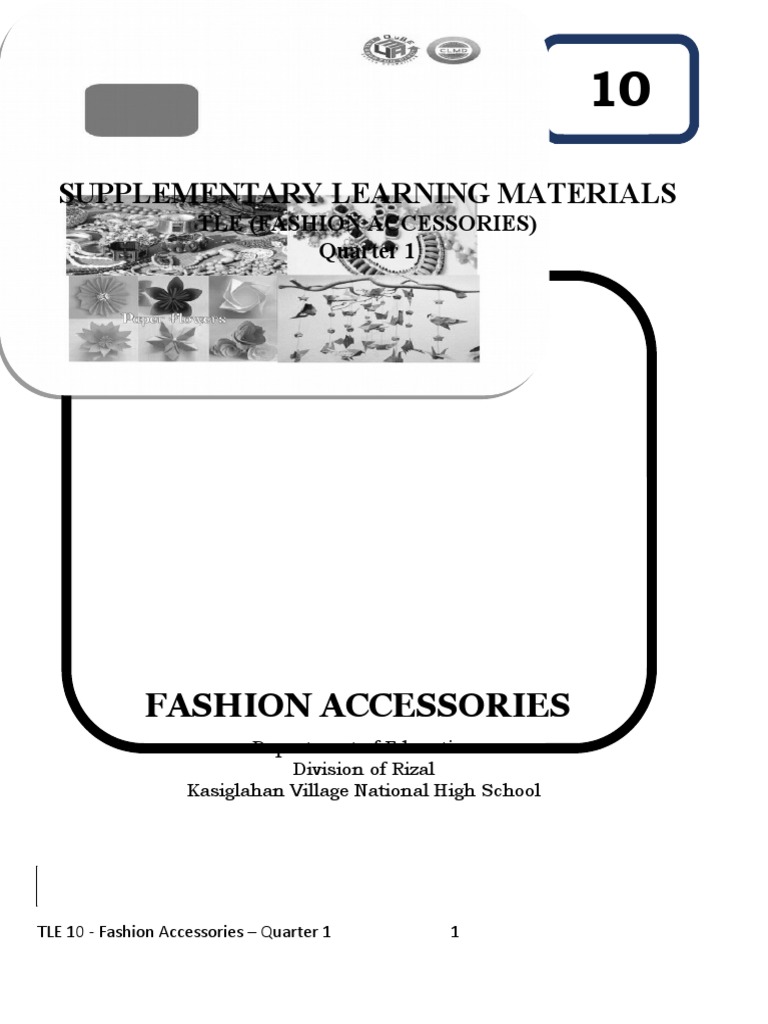 Overview of Fashion Accessories in TLE | PDF | Jewellery | Bracelet
