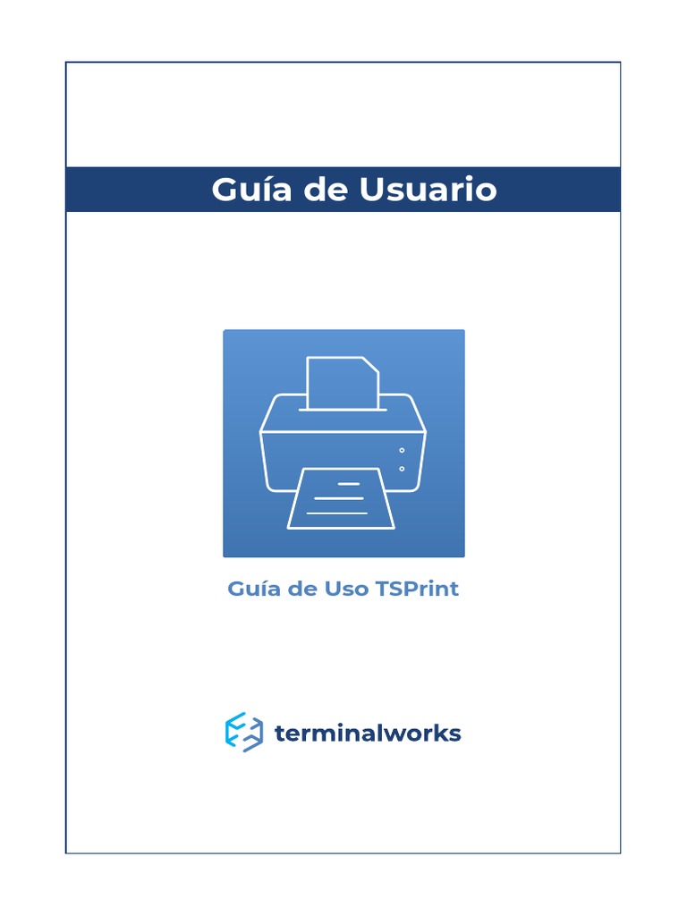 Guía Completa de Uso de TSPrint | PDF | Microsoft Windows | Impresora (Computación)