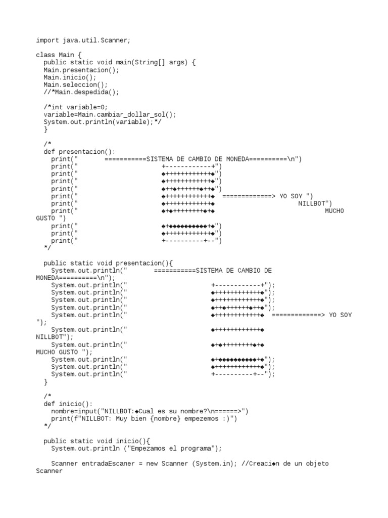 Proyecto Java Completo | PDF | Programación de computadoras ...