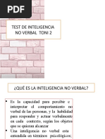 Test de Inteligencia No Verbal TONI-4 | PDF | Cociente de inteligencia ...