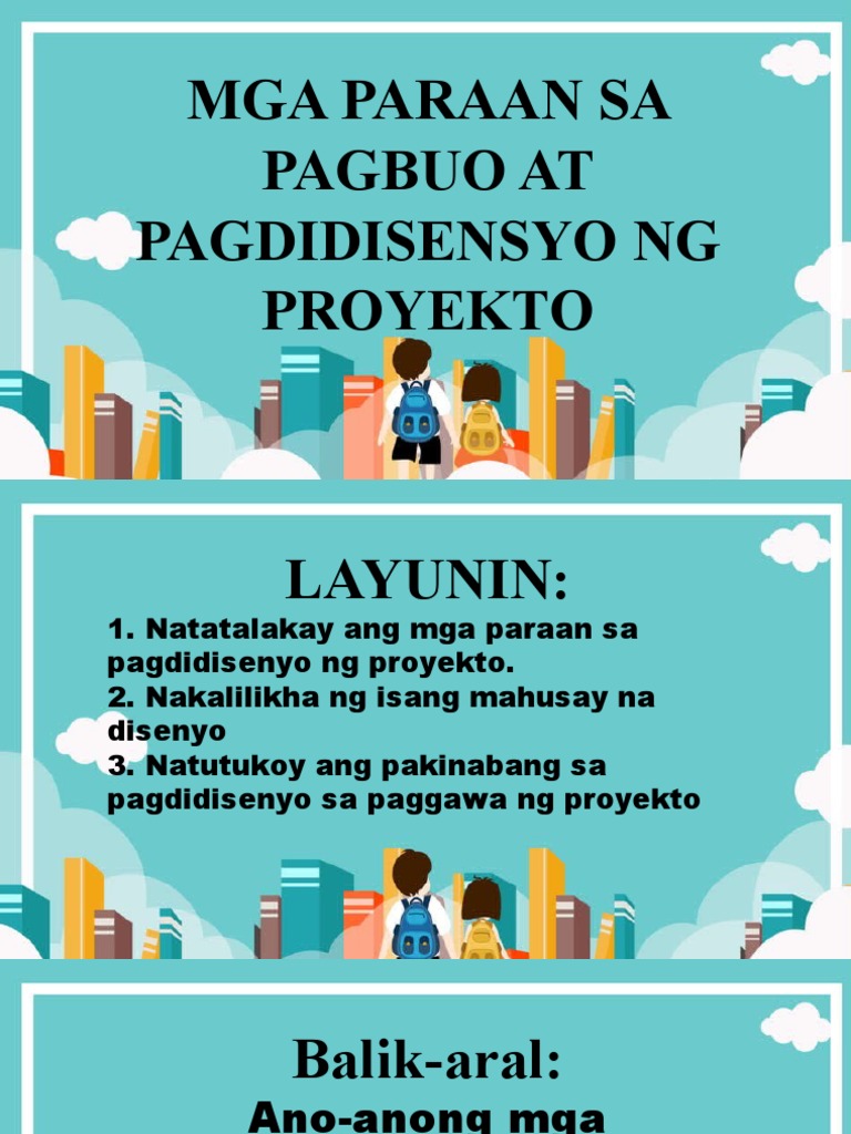 Mga Paraan Sa Pagdidisensyo NG Proyekto | PDF