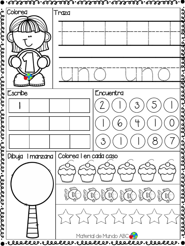 Actividades Numeros Del 1 Al 20 | PDF