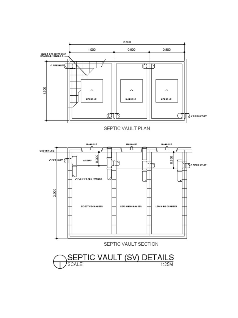 Septic Vault Details | PDF
