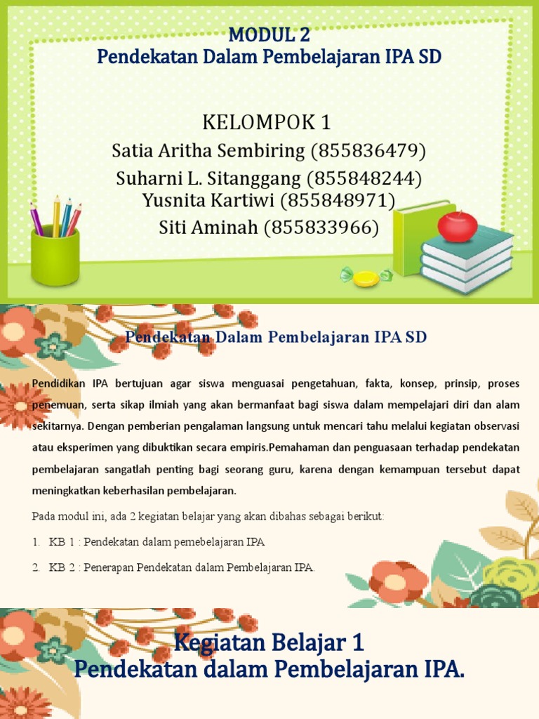 Modul 2, PPT Ipa Kel. 1 | PDF