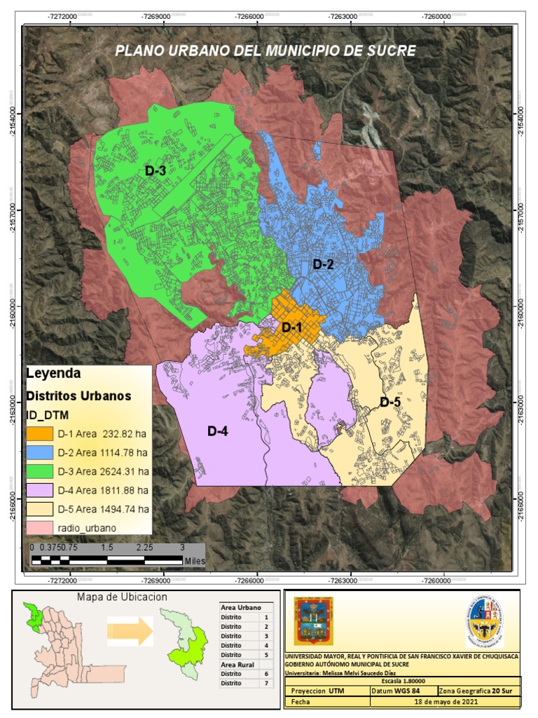 Plano Municipal de Sucre | PDF | Datos geográficos e información ...